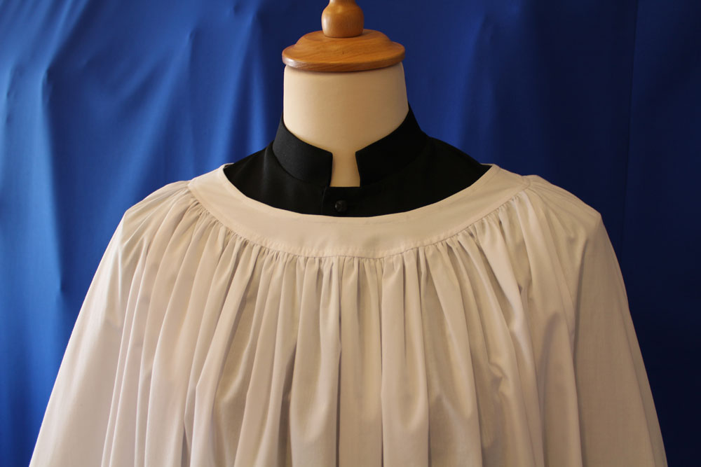 Old English Surplice Fully Gathered